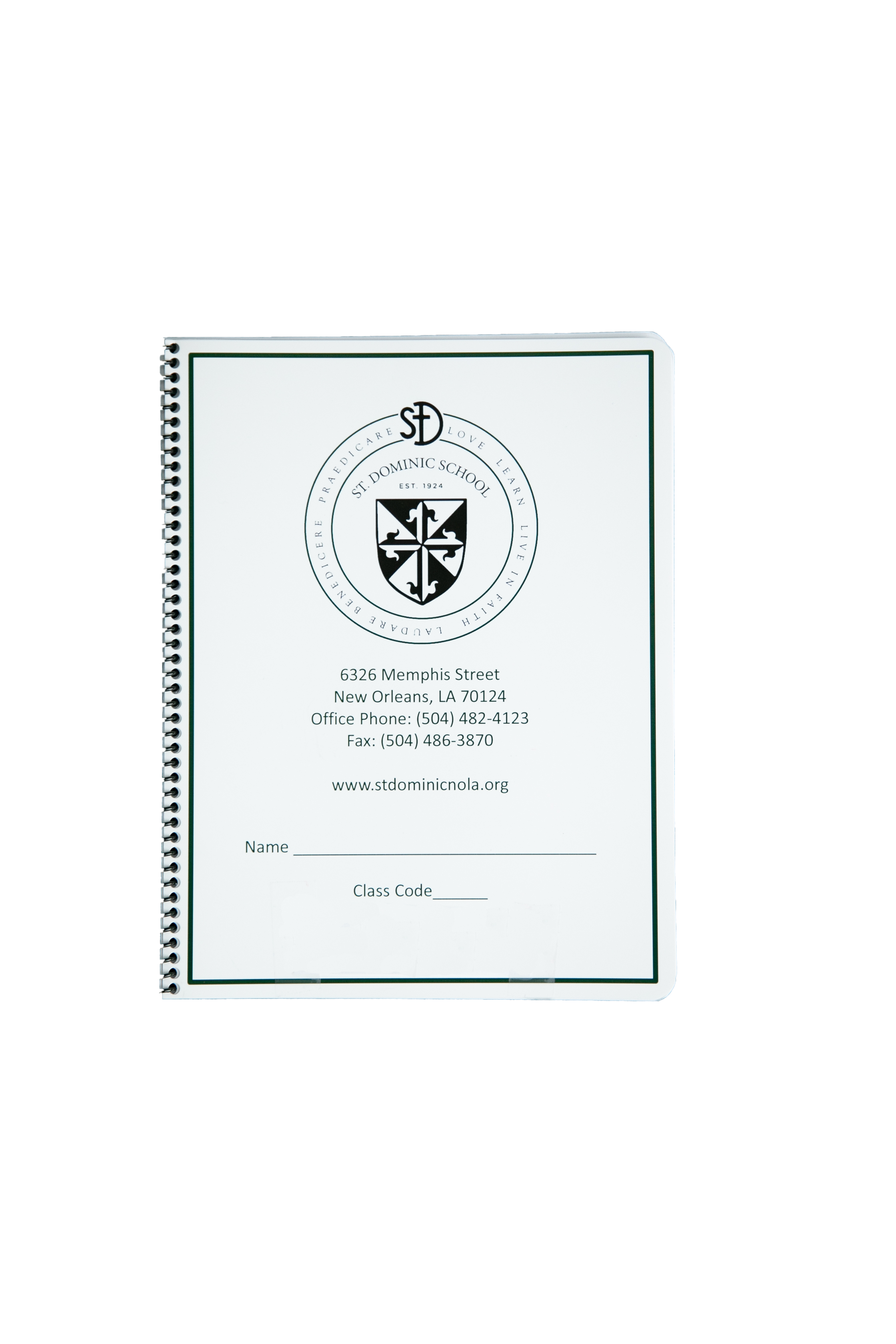 Assignment Book (2-7 grades) | St. Dominic School Online Bookstore